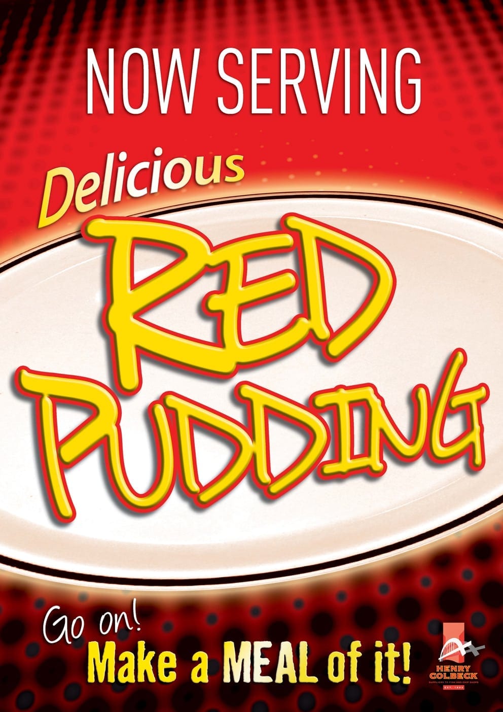 Red Pudding Poster - Henry Colbeck